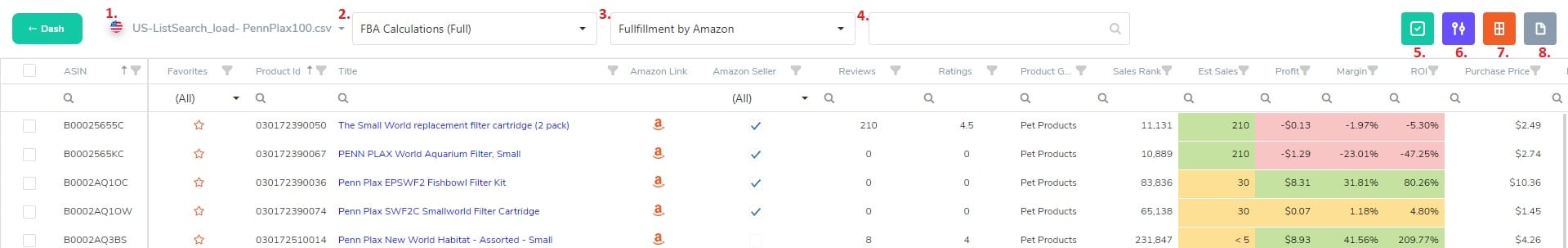 Understanding Filter Bar Options Analyzer Tools